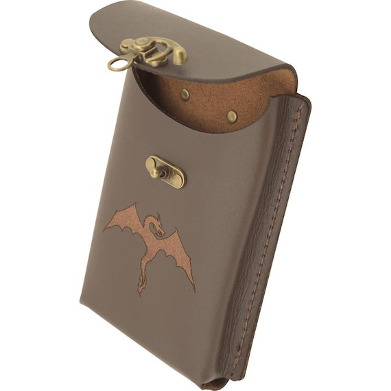 Dragon Leather Phone Holder With Clasp Medieval Holder | Etsy