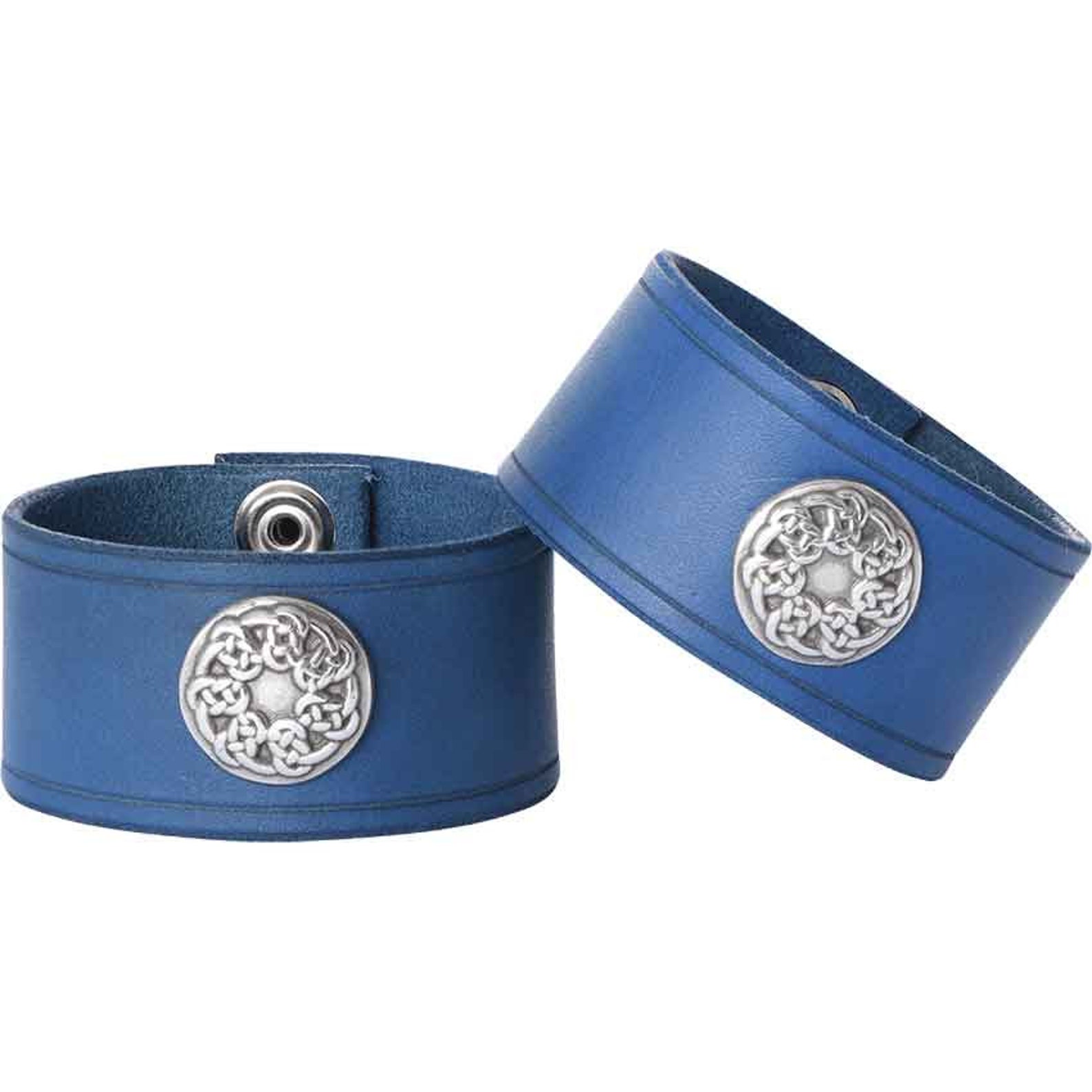 Leather Wrist Cuffs With Knotwork Shield - Decorative Leather Cuffs - # ...