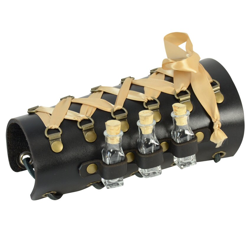 Ladies Steampunk Bracer With Vials Steampunk Arm Bracer / - Etsy