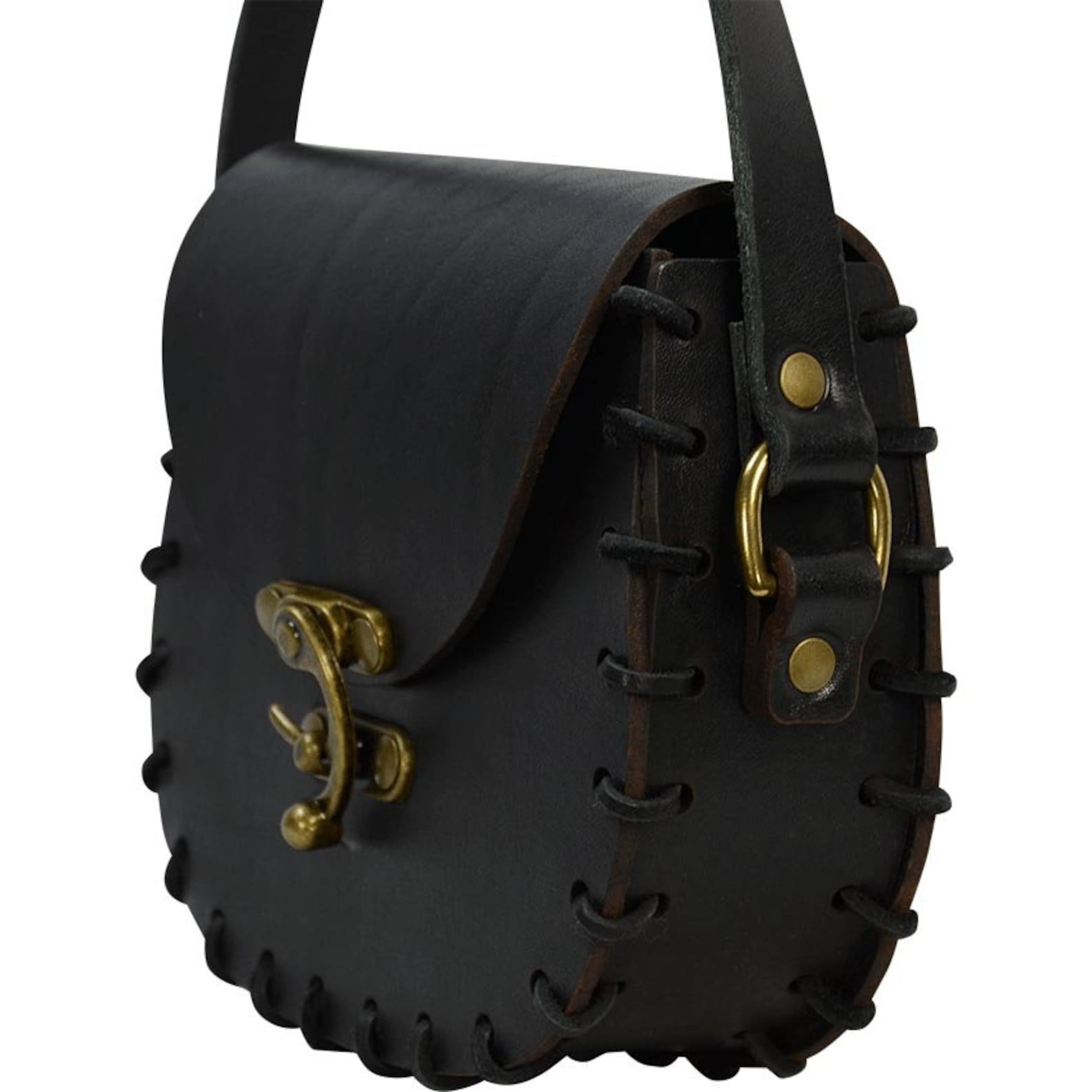 Leather Pouch With Shoulder Strap - Leather Satchel - #DK7121 - Etsy