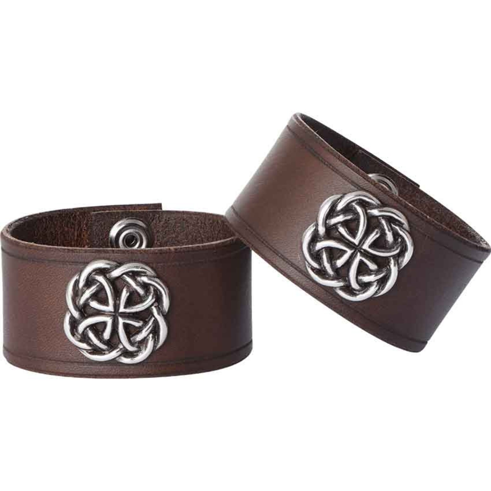 Leather Wrist Cuffs With Celtic Knot Celtic Wrist Accessory - Etsy