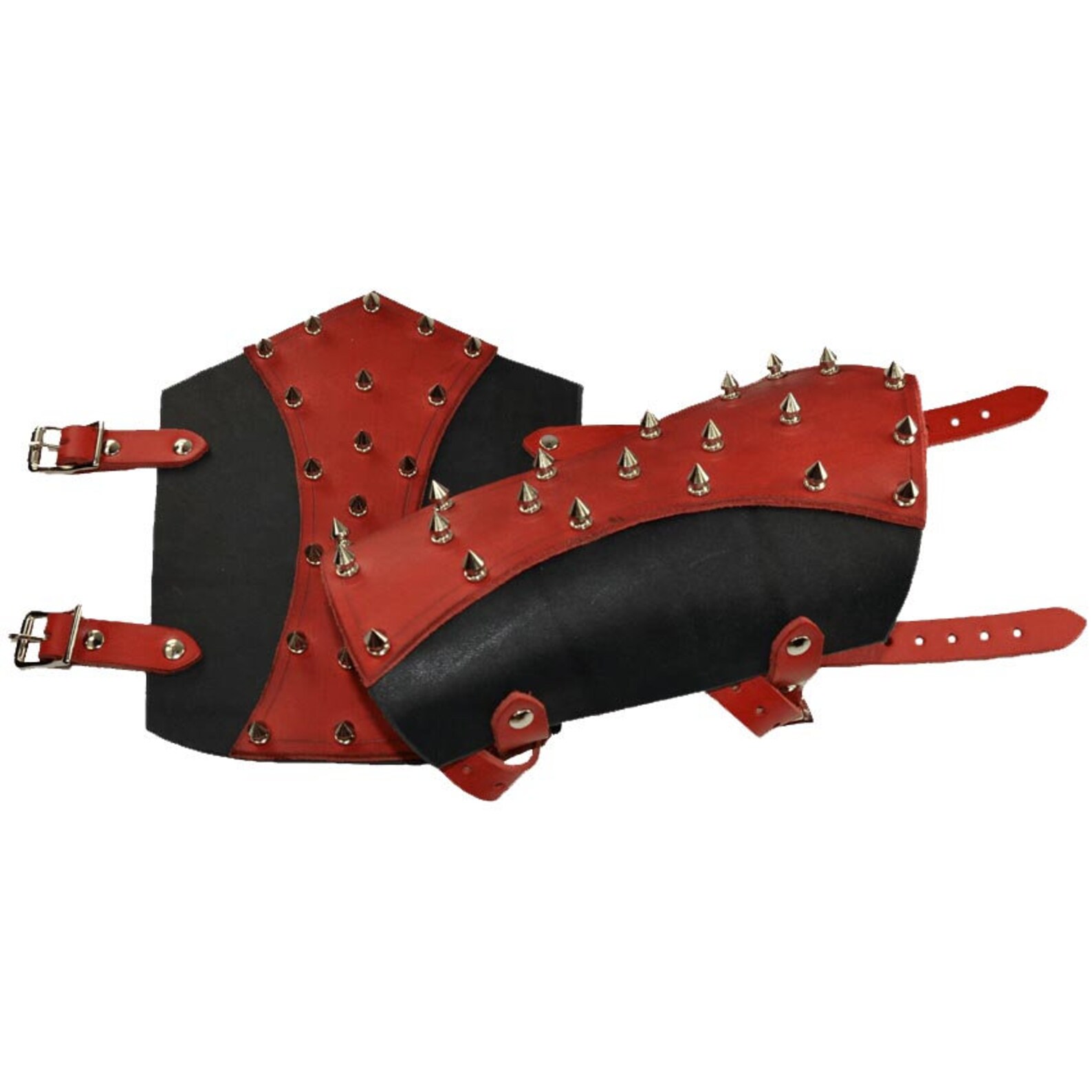 Spiked Leather Bracers Leather Armour DK6036 | Etsy