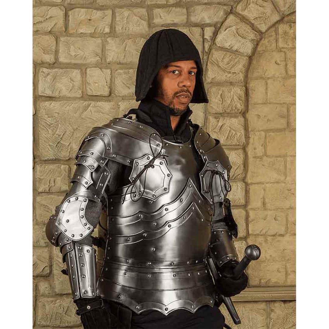 Large Steel Balthasar Spaulders, Medieval Shoulder Armour, Steel ...