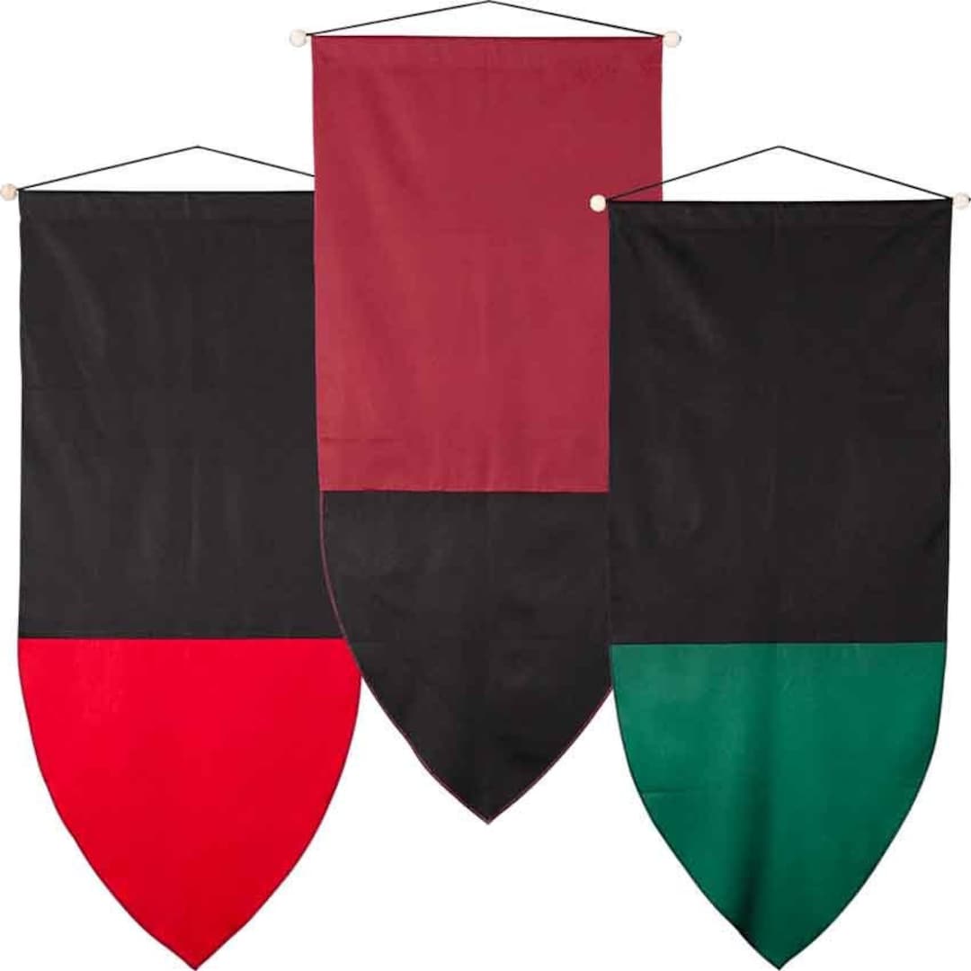 Plain Medieval Banner – Large, Medieval Flag Banner, Wall Hanging ...