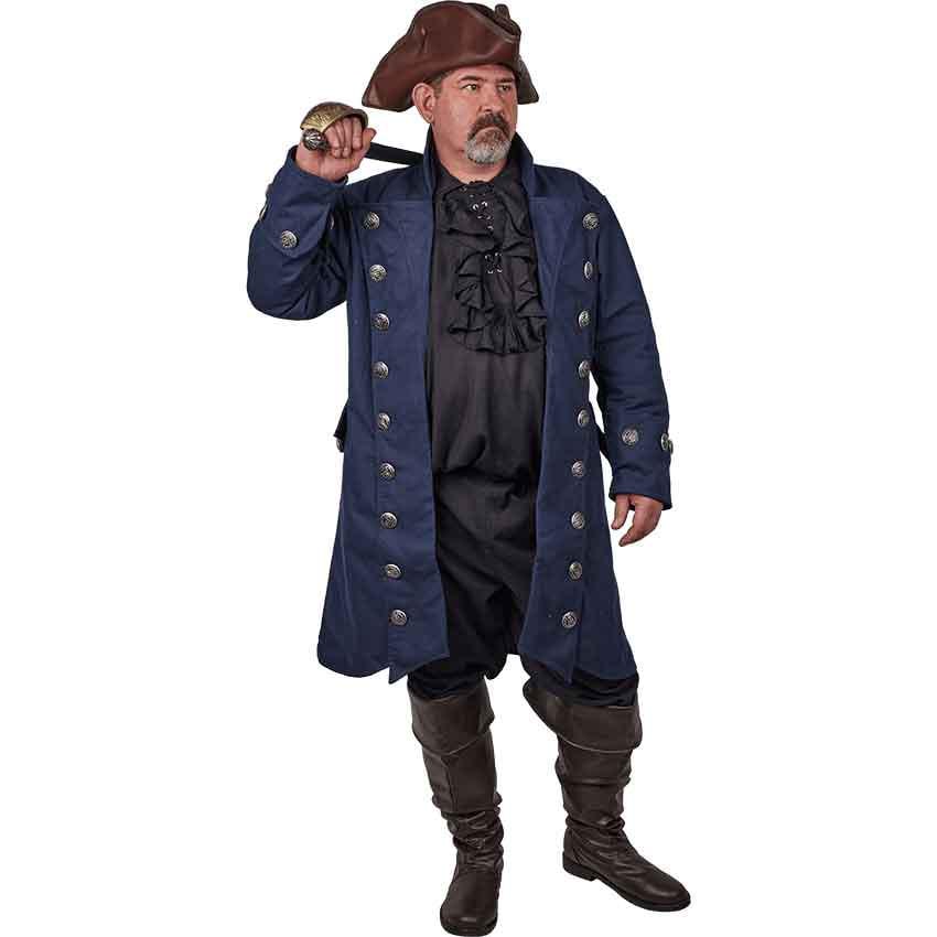 Canvas Buccaneer Coat, Heavy Cotton Pirate Jacket, Pirate Clothing, Ren ...