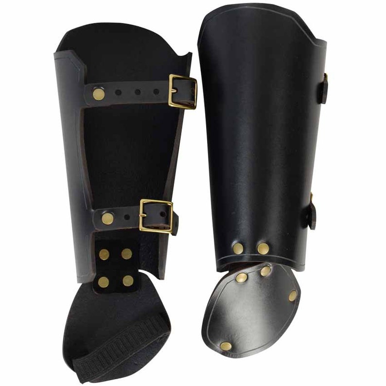 Squire's Leather Gauntlets Medieval Leather Bracers - Etsy