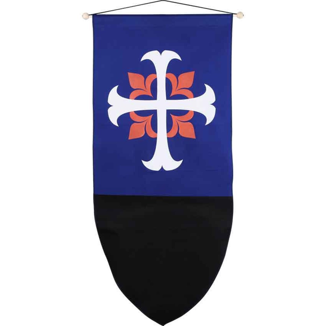 Fleur Cross Medieval Banner, Medieval Flag Banner, Wall Hanging Banner ...