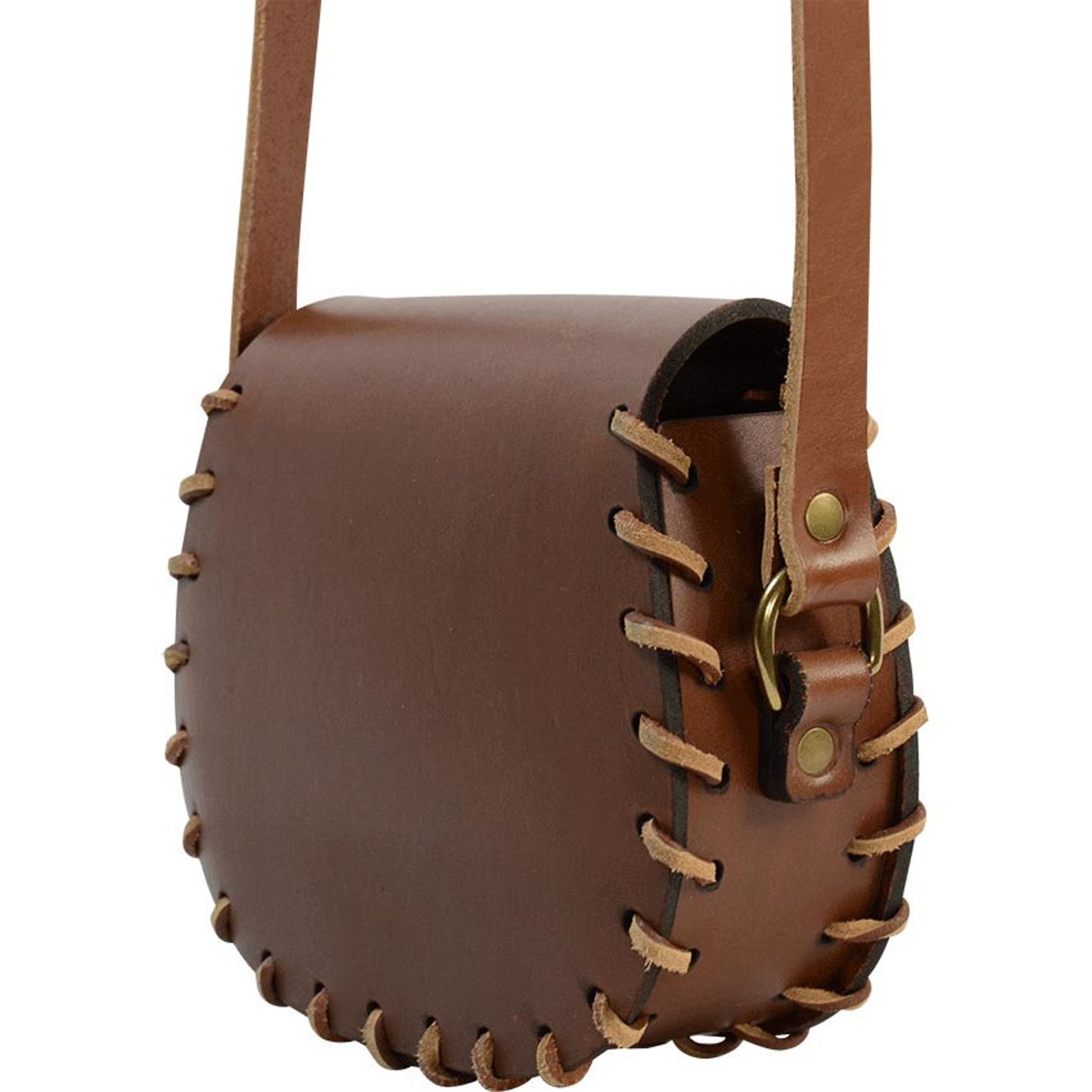 Leather Pouch With Shoulder Strap Leather Satchel DK7121 - Etsy