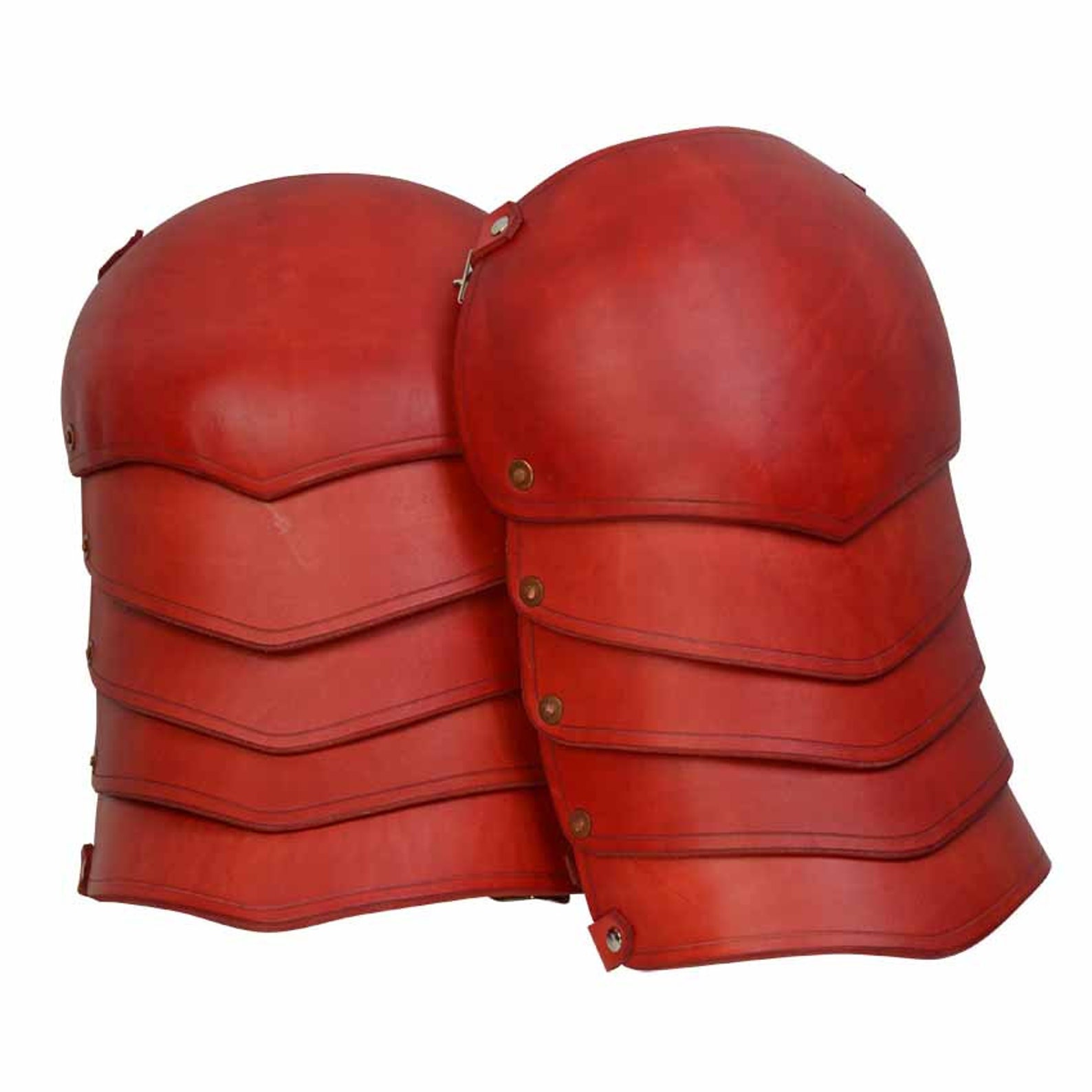 Molded Leather Spaulders Medieval Leather Pauldrons - Etsy