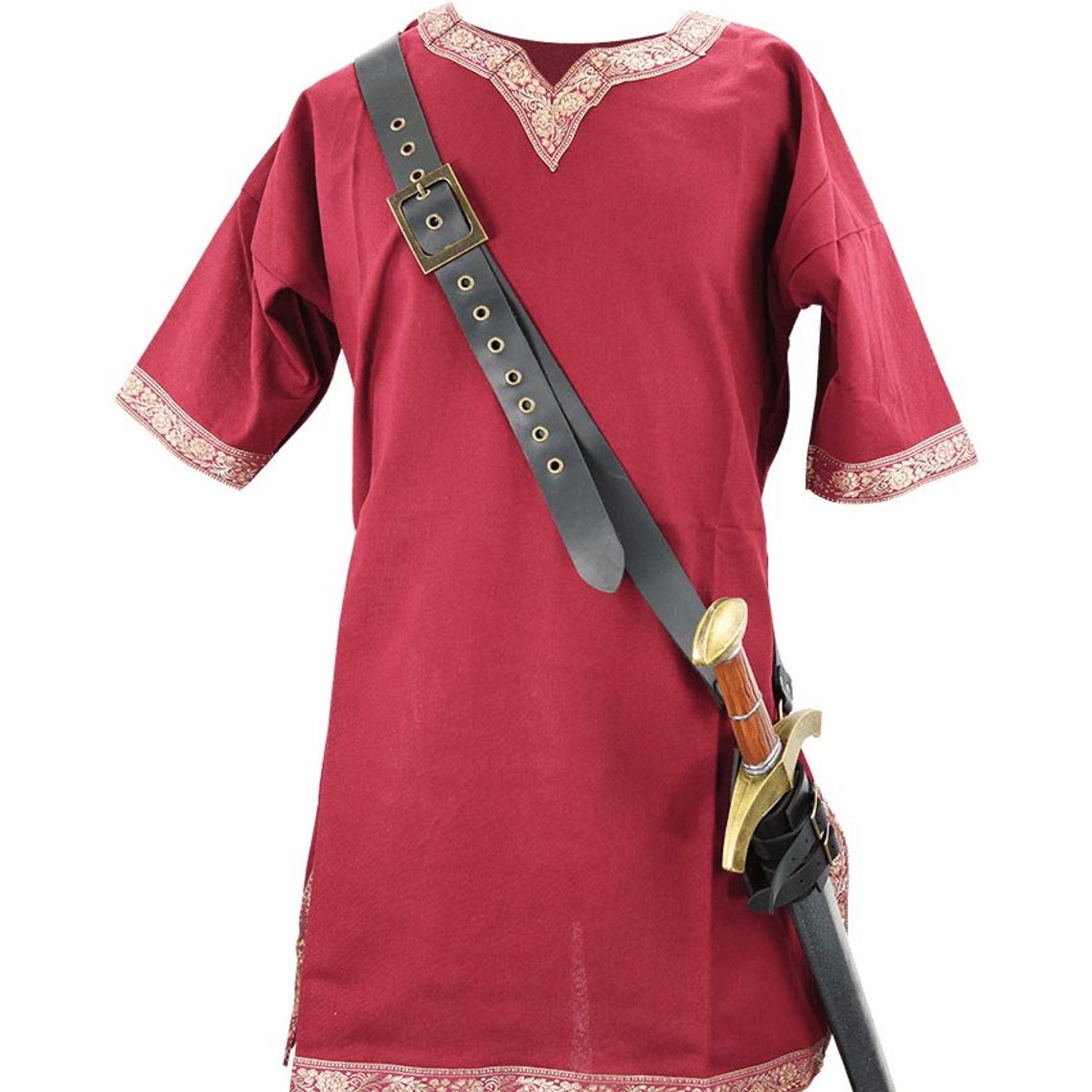 Medieval Leather Baldric LARP Baldric DK2040 - Etsy