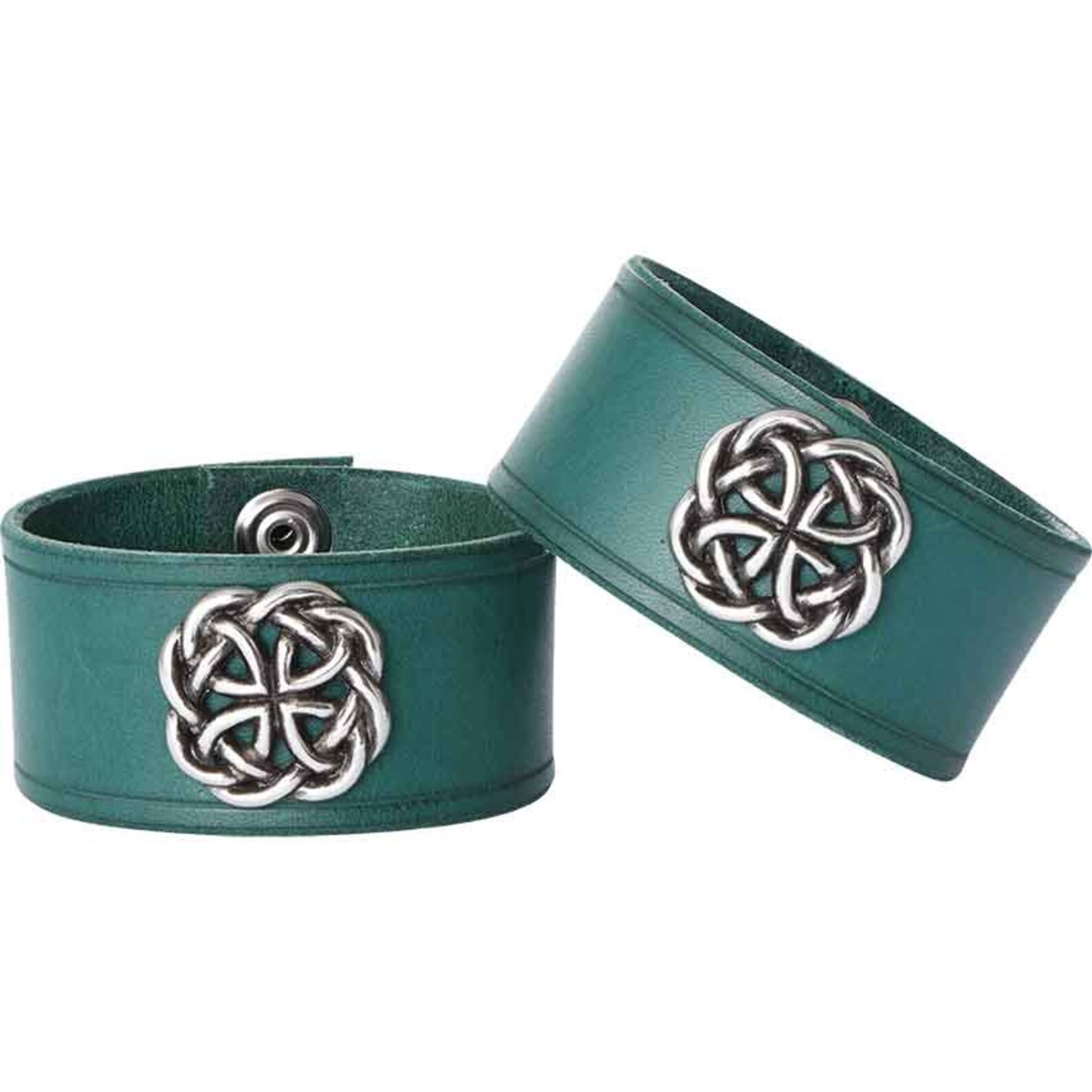 Leather Wrist Cuffs With Celtic Knot Celtic Wrist Accessory - Etsy