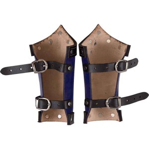Warrior Hero Leather Bracers - Leather Arm Armour - #DK6093 - Etsy