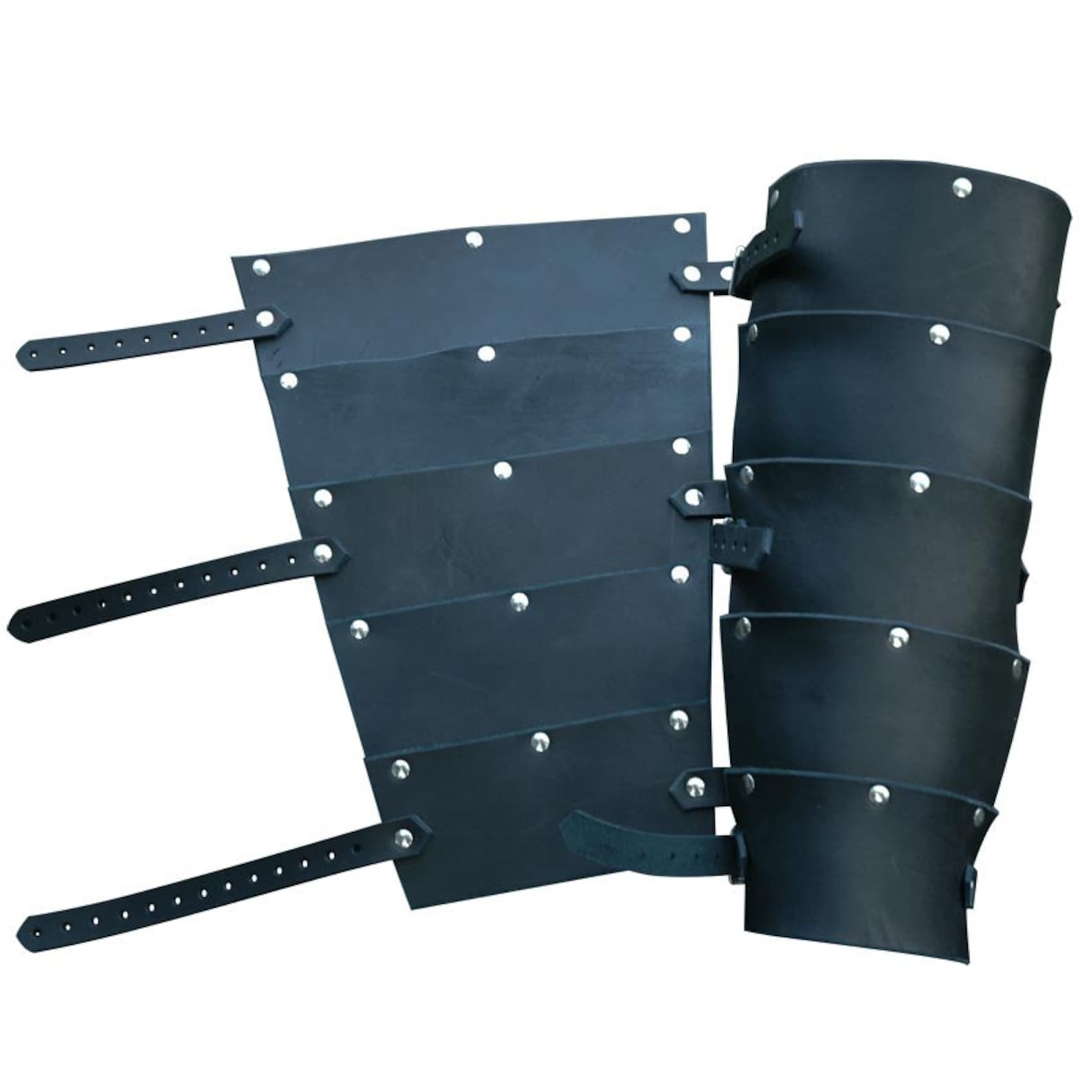 Lorica Segmenta Greaves Leather Leg Armour DK5204 - Etsy