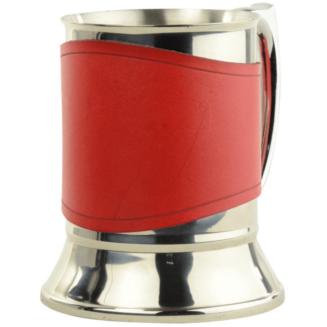 Medieval Tankard with Plain Leather Wrap Stainless Steel | Etsy