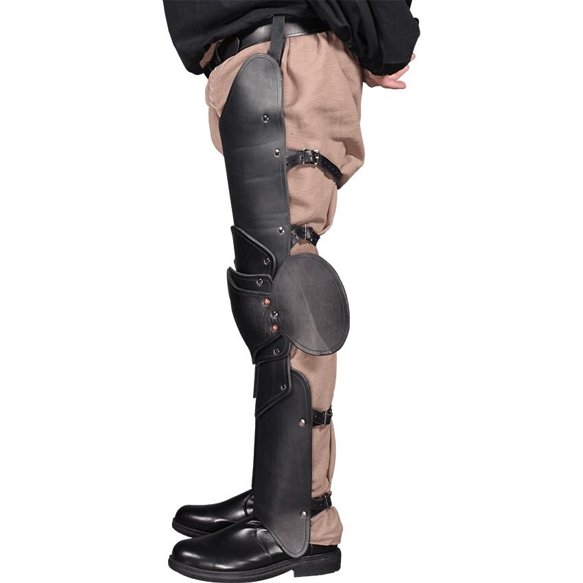 Full Leather Leg Armour Medieval Leg Armor DK5233 | Etsy