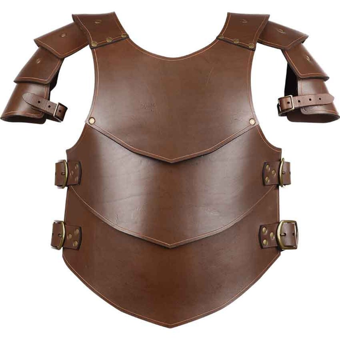 Knightly Leather Armour With Pauldrons - Medieval Leather Armour - # ...