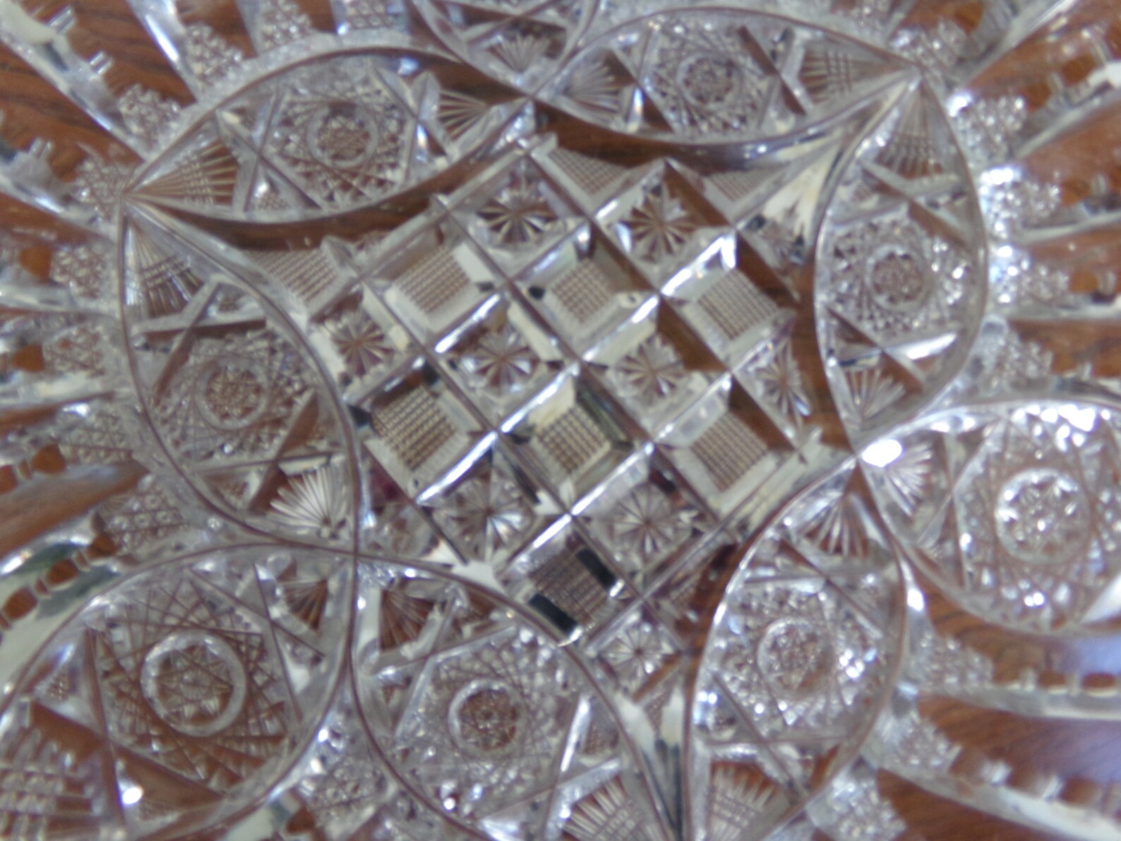 American Brilliant Cut Glass Glenda Pattern by Libbey Low Bowl - Etsy