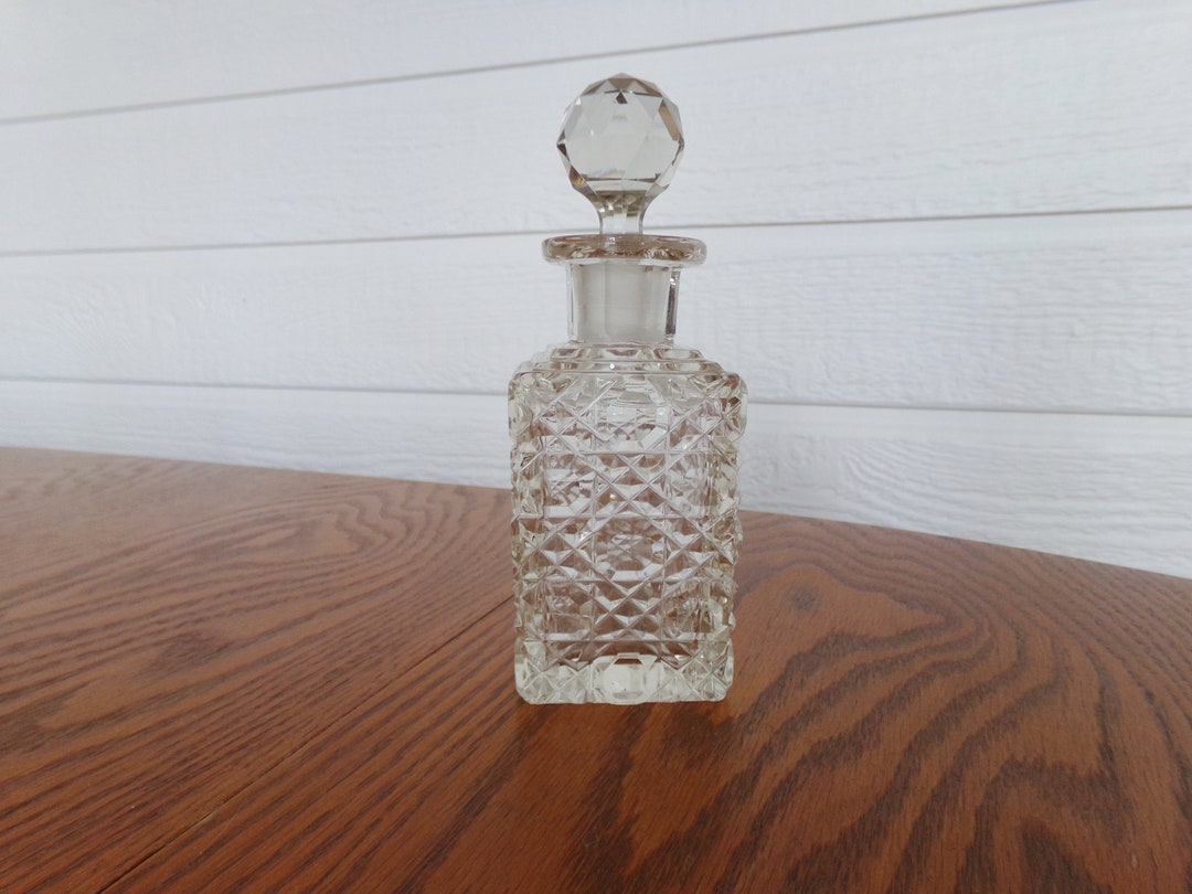 English Cut Glass Harvard Pattern Cologne Bottle - Etsy