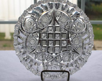 ABP Libbey Carafe and Four Tumblers Set, Antique Lead-crystal Hand-cut ...