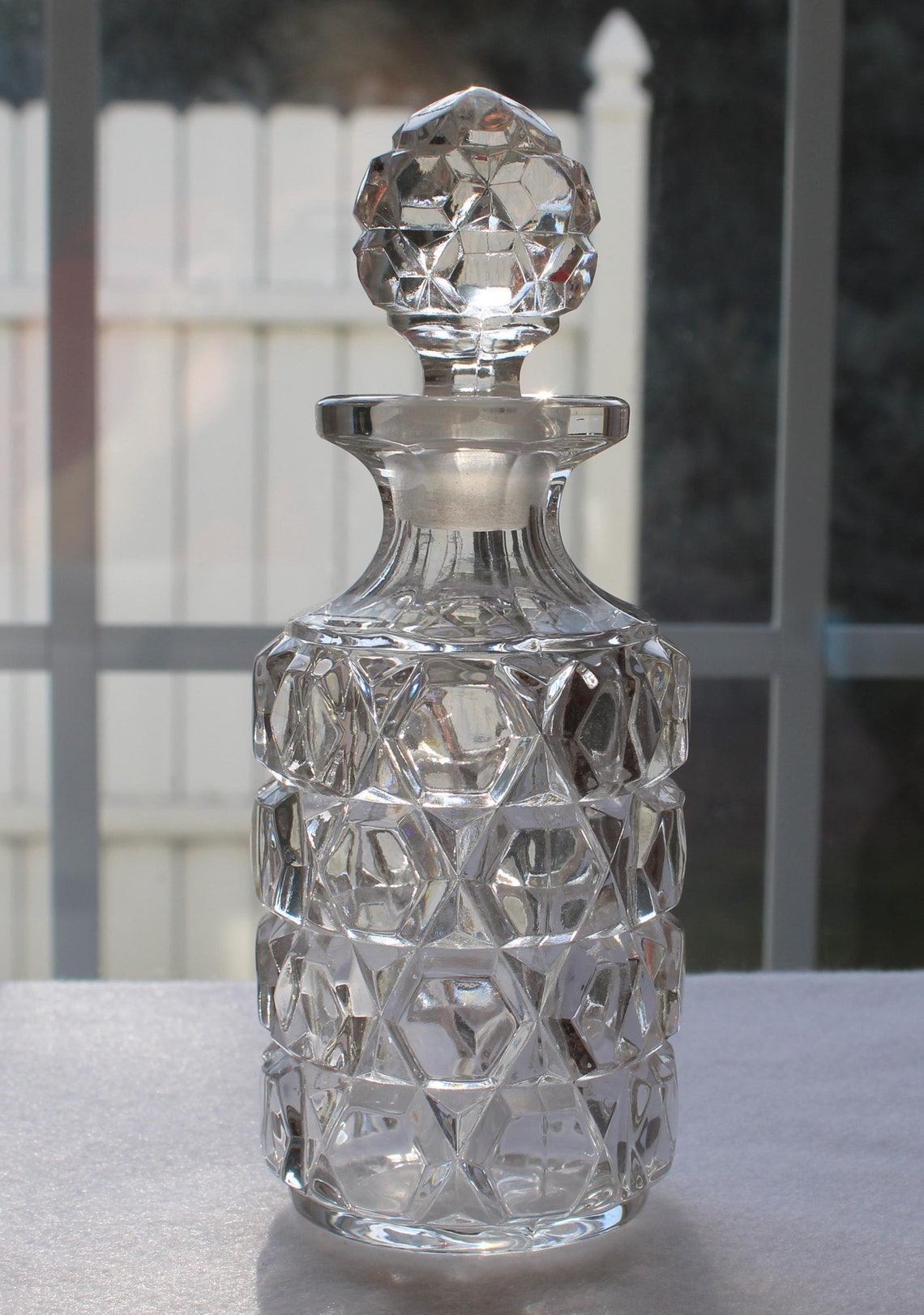 Duncan & Sons Beveled Button Cologne Bottle - Etsy