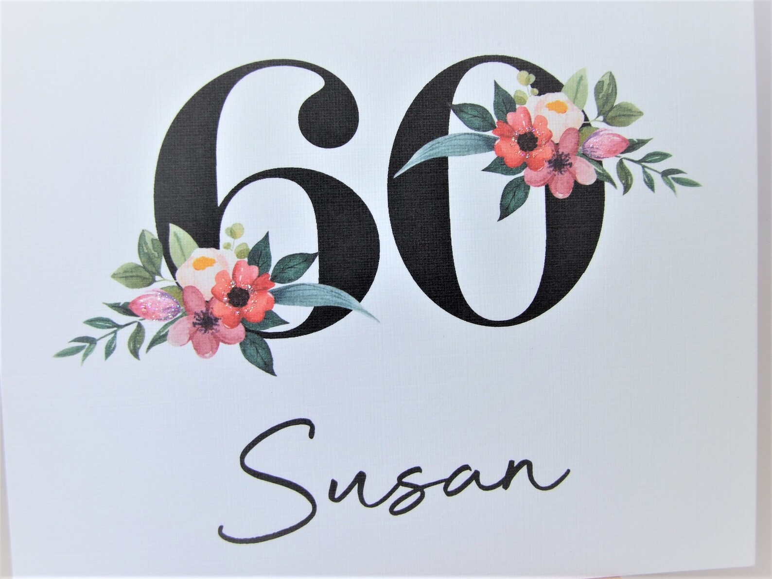 Personalised 60th birthday card sixtieth birthday card | Etsy