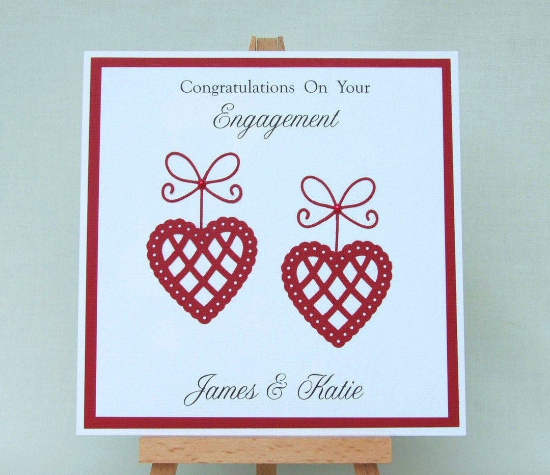 Personalised Card, Engagement Card, Anniversary Card, Wedding Card ...