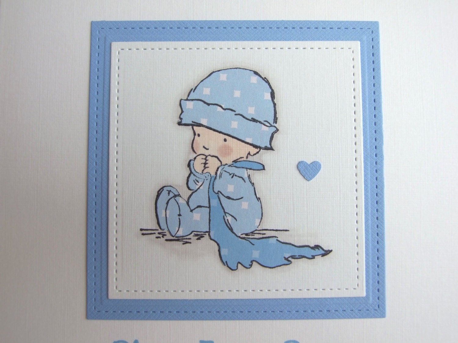 New baby card personalised card handmade baby card new baby | Etsy