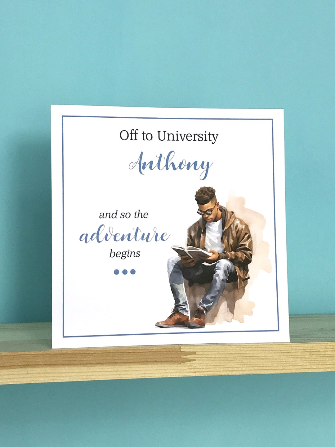 Personalised Good Luck at University Card, off to Uni Card, Going to ...