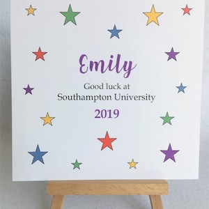 Personalised Good Luck at University Card 2024, Starting University ...