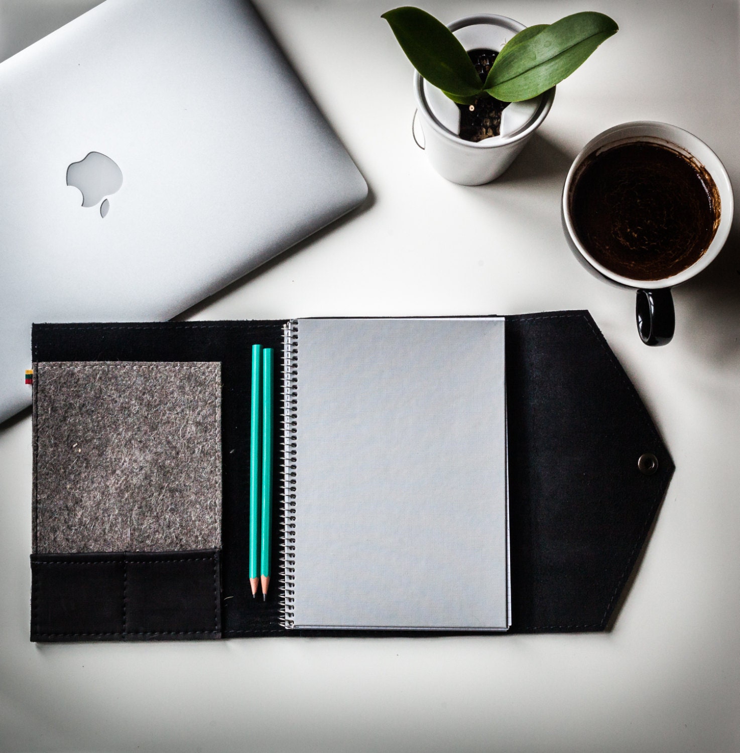 Black Notebook Cover Genuine Leather Journal Cover A5 Notebook - Etsy