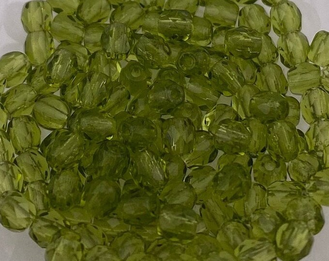 Olive Green | Translucent | Fire Polish Beads - Etsy