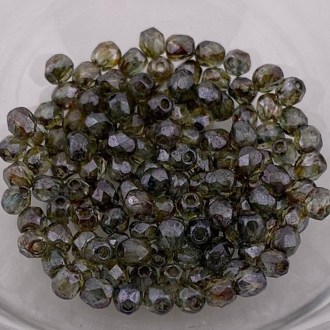 Peridot Green Luster | Translucent | Fire Polish Beads - Etsy