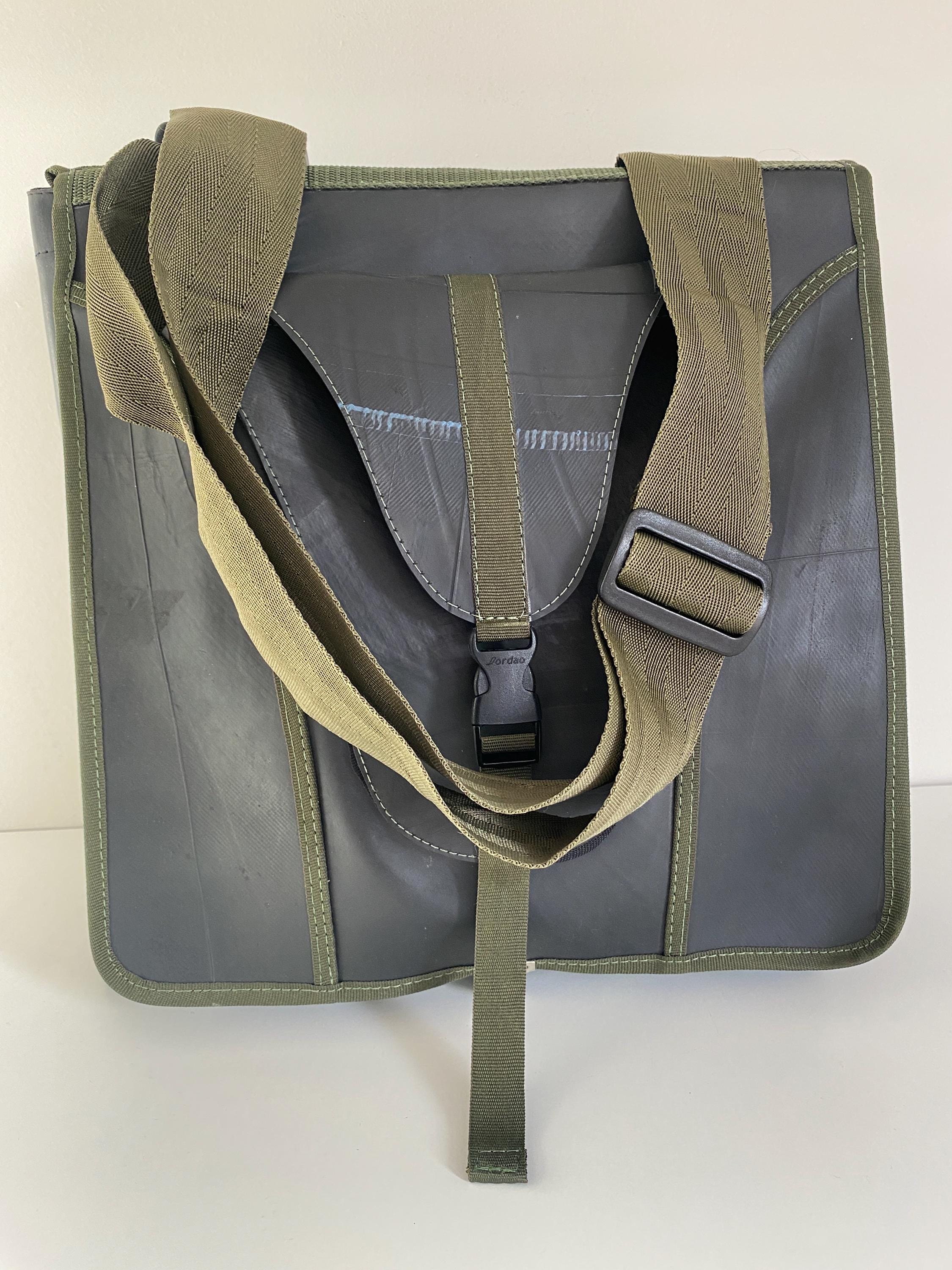 Recycled Tire Tube ,shoulder Bag Laptop and Macbook, Handmade Vegan ...
