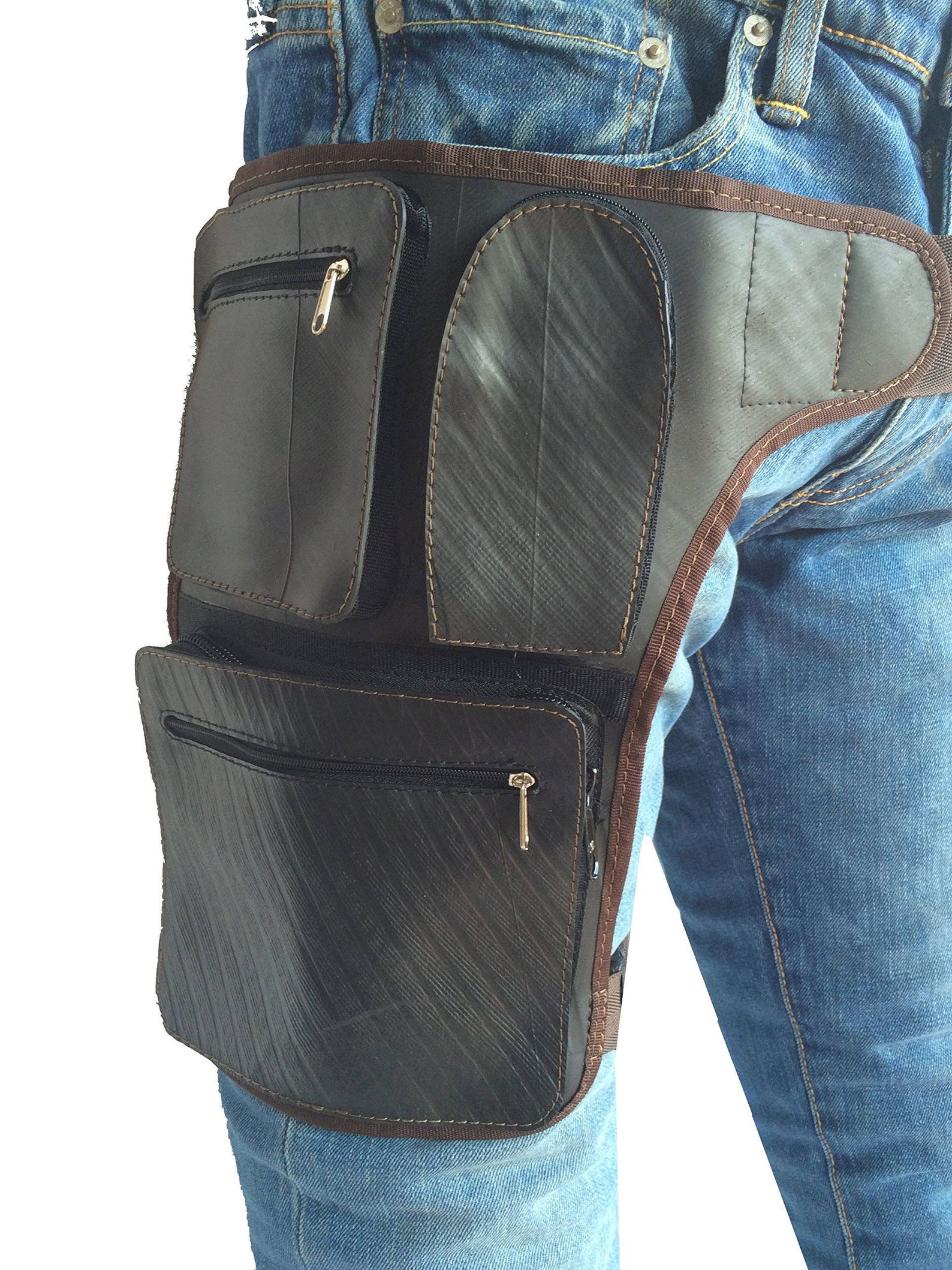 Recycled Tire Hip Bag, Hip Pouch Handmade From Inner Tubes , Eco ...
