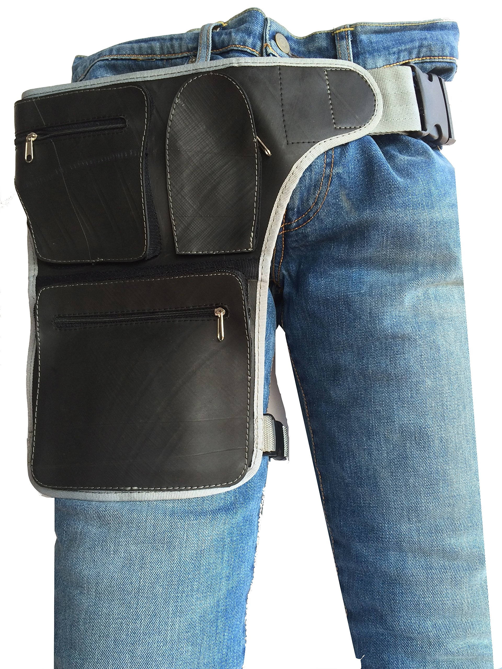 Recycled Tire Hip Bag, Hip Pouch Handmade From Inner Tubes , Eco ...
