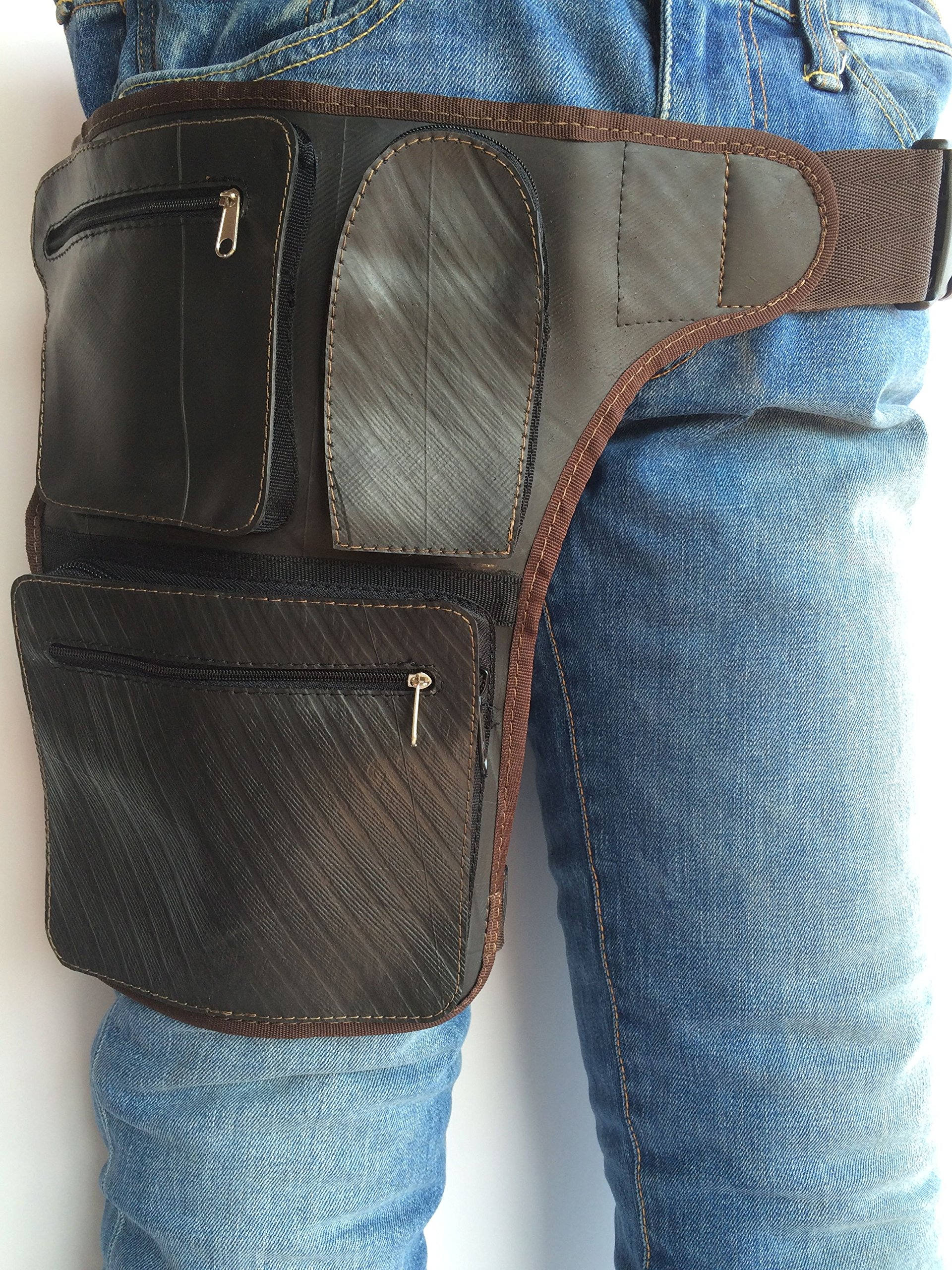 Recycled Tire Hip Bag, Hip Pouch Handmade From Inner Tubes , Eco ...