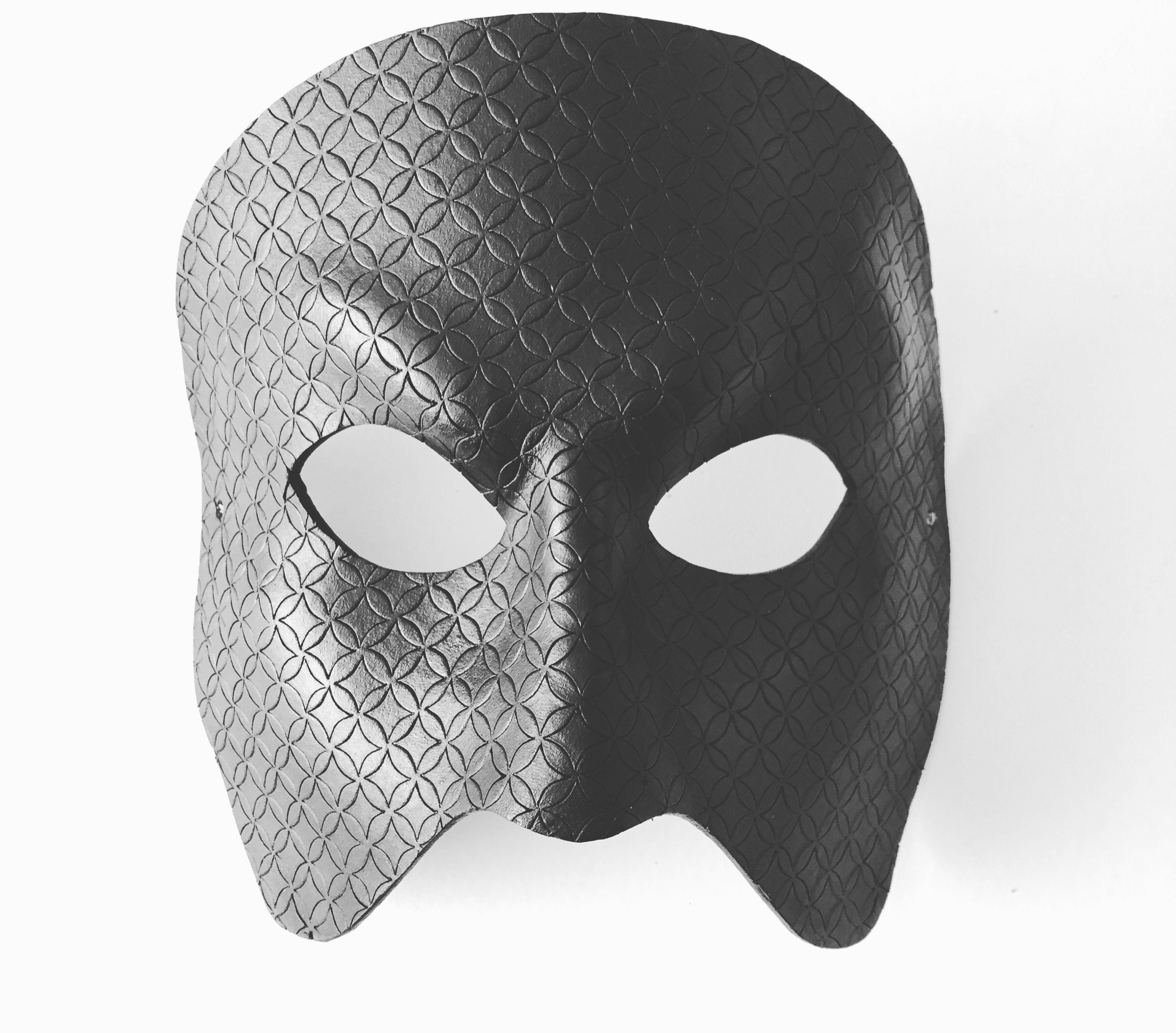 Luxury Fetish Phantom Mask, Full Face Leather, Black Leather Luxury ...