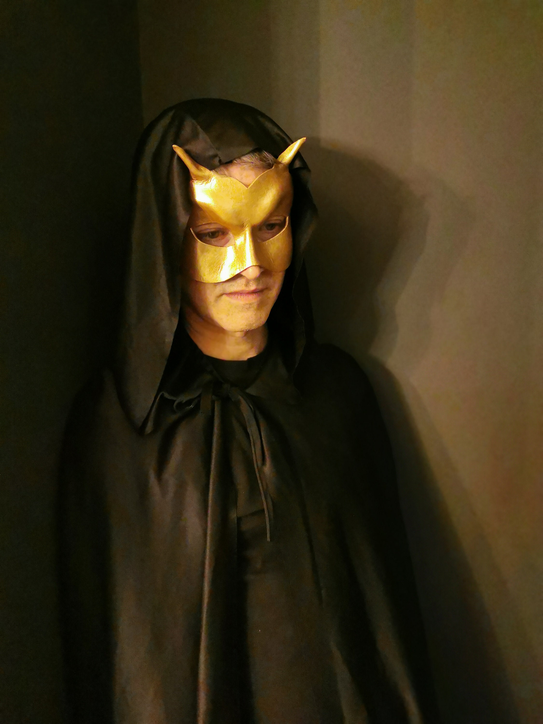 Red Leather Demon Joker Devil Half Mask With Horns, Erotic, Sexy, Handmade UK - Etsy