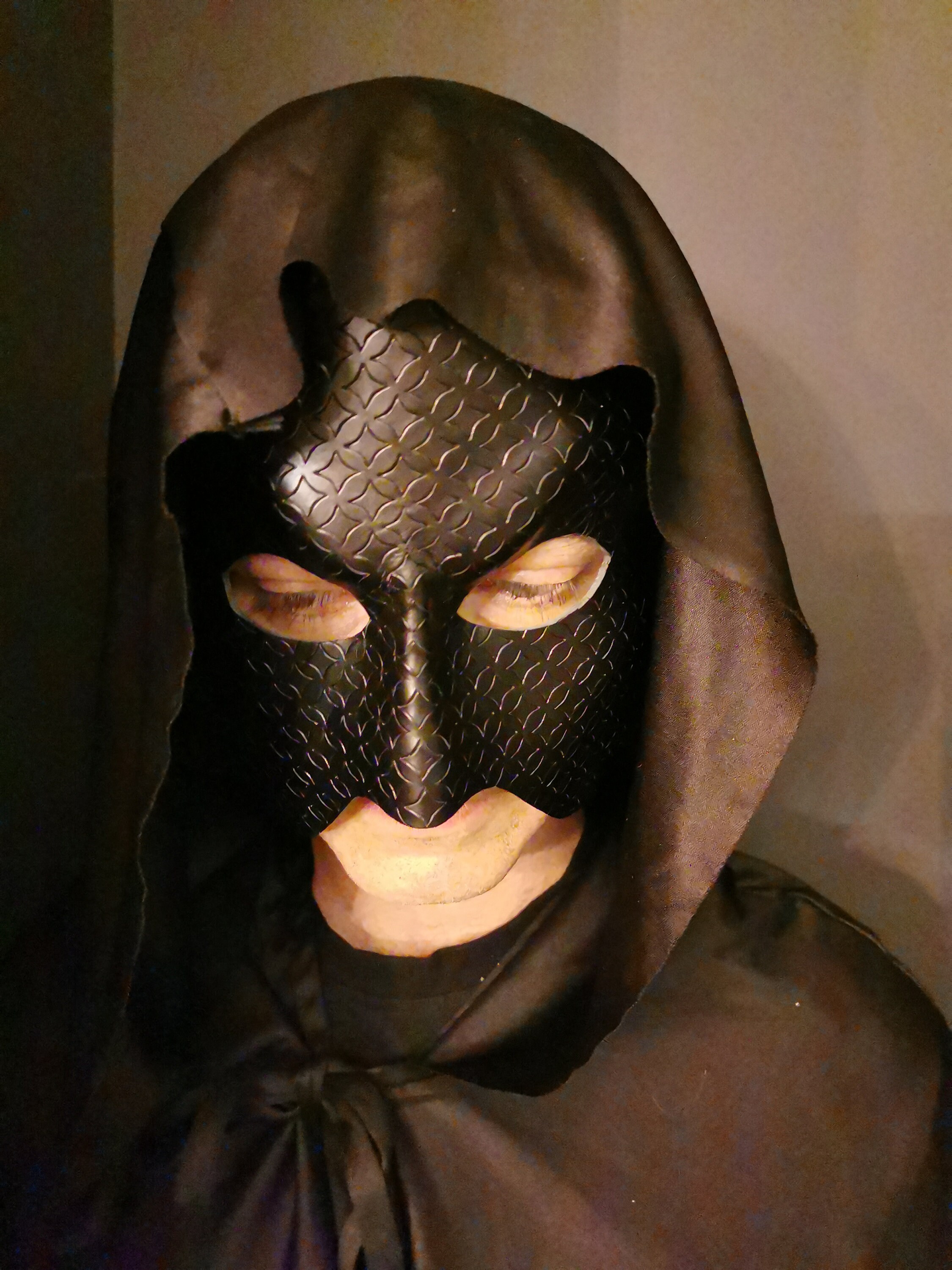 Luxury Fetish Phantom Mask, Full Face Leather, Black Leather Luxury ...