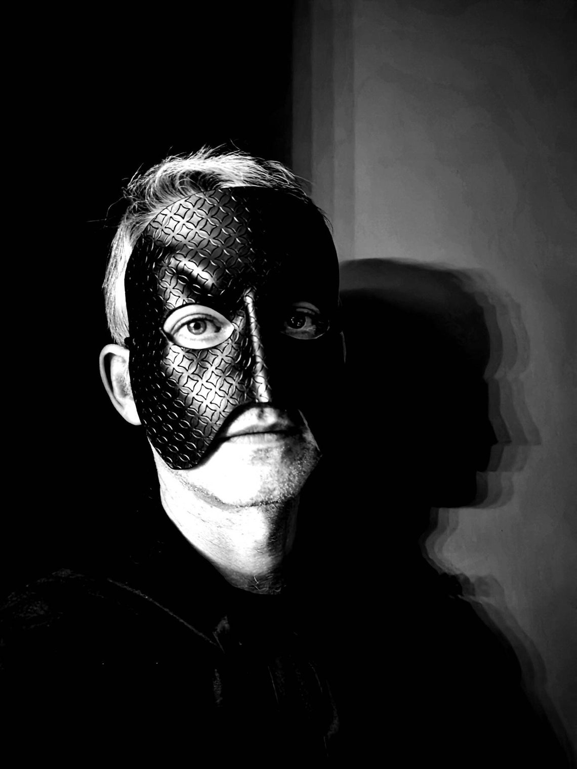 Handmade Black Leather Full Face Phantom of the Opera Mask - Etsy