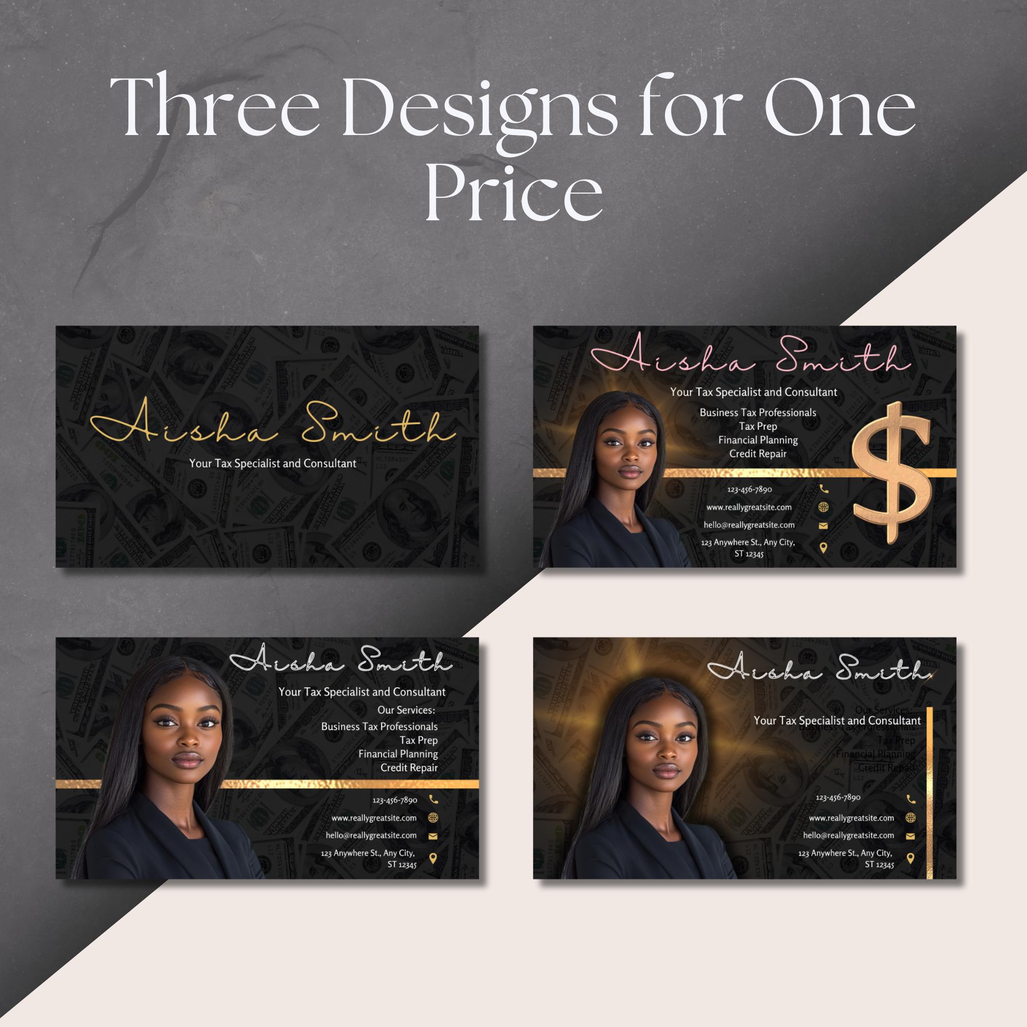 DIY Tax Business Card, Tax Prep Business Card, Tax Refund Business Card ...