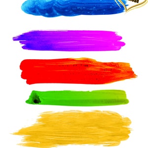 Color Strokes Art Print * Inspirational Print * Downloadable Art ...