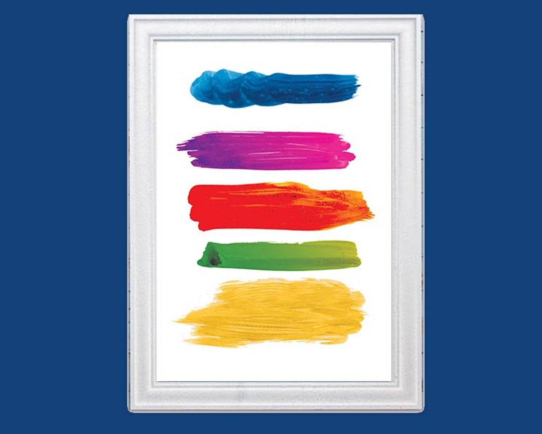 Color Strokes Art Print * Inspirational Print * Downloadable Art ...