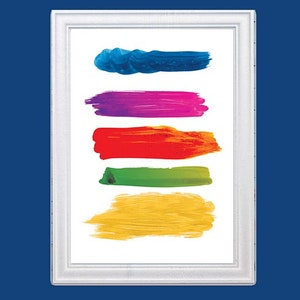 Color Strokes Art Print * Inspirational Print * Downloadable Art ...