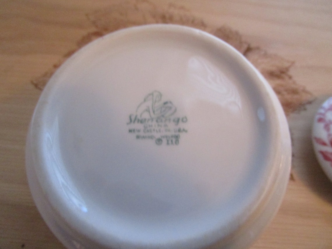 Shenango China Sugar Bowl With Lid - Etsy