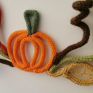 Knitted Wire Autumn Wreath Decor - Etsy