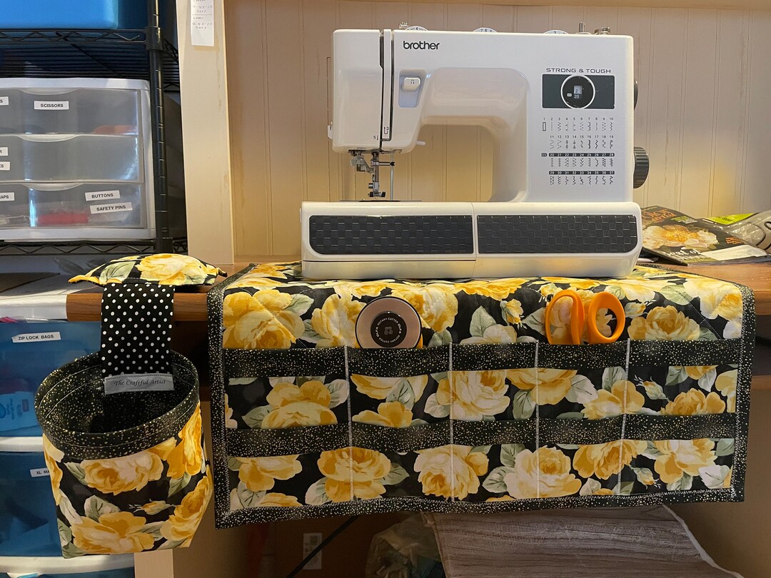 Roses Print Quilted Sewing Machine Mat and Matching Thread - Etsy