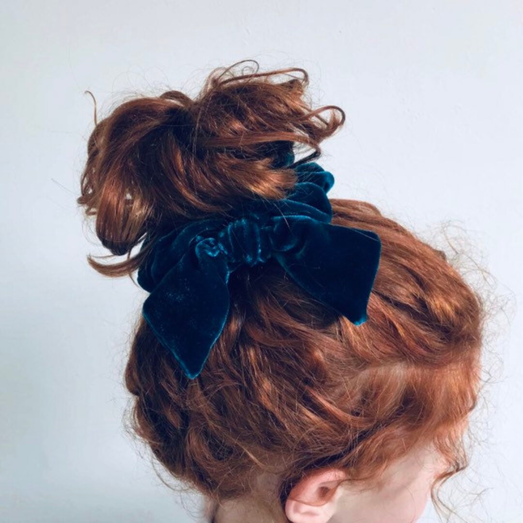 Silk Velvet Hair Scrunchies - Etsy