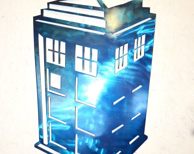 Plasma Cut Dr. Who Tardis Metal Wall Art. - Etsy