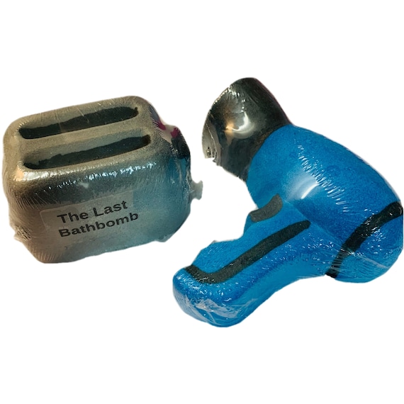 Dark humor bath bomb set last toasterbath